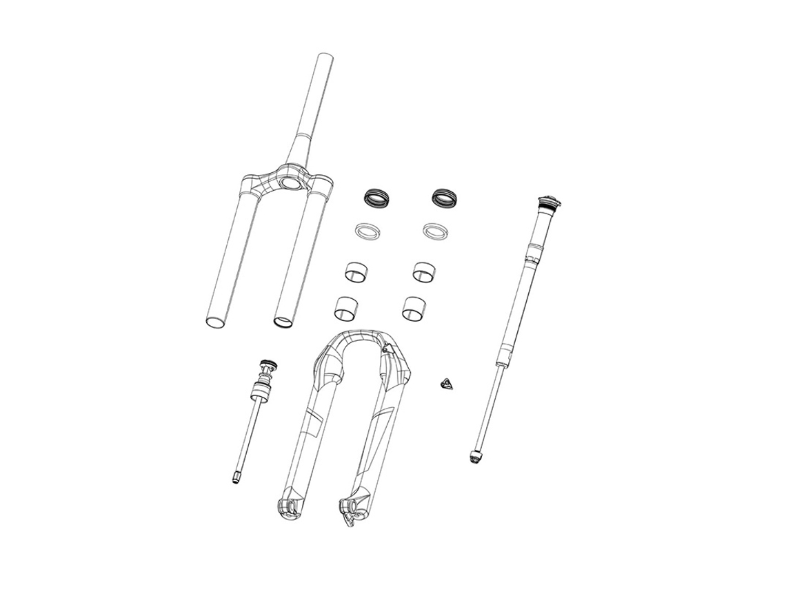 Kit de autocolantes de lã brilhante ROCKSHOX BOXxer Ultimate 2021 ...