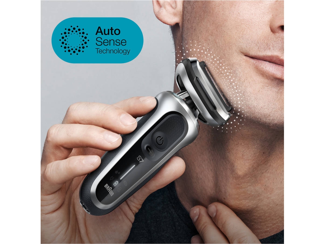 Máquina de Barbear BRAUN S7 71-S7500 CC Cinzento | Worten.pt