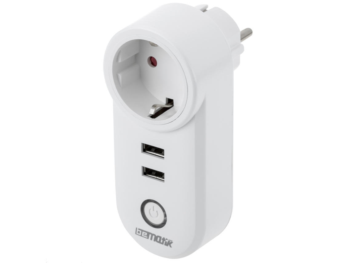 Smart Plug 16A 3680W Wifi Branco Com Duas Portas Usb Compatíveis Com O ...