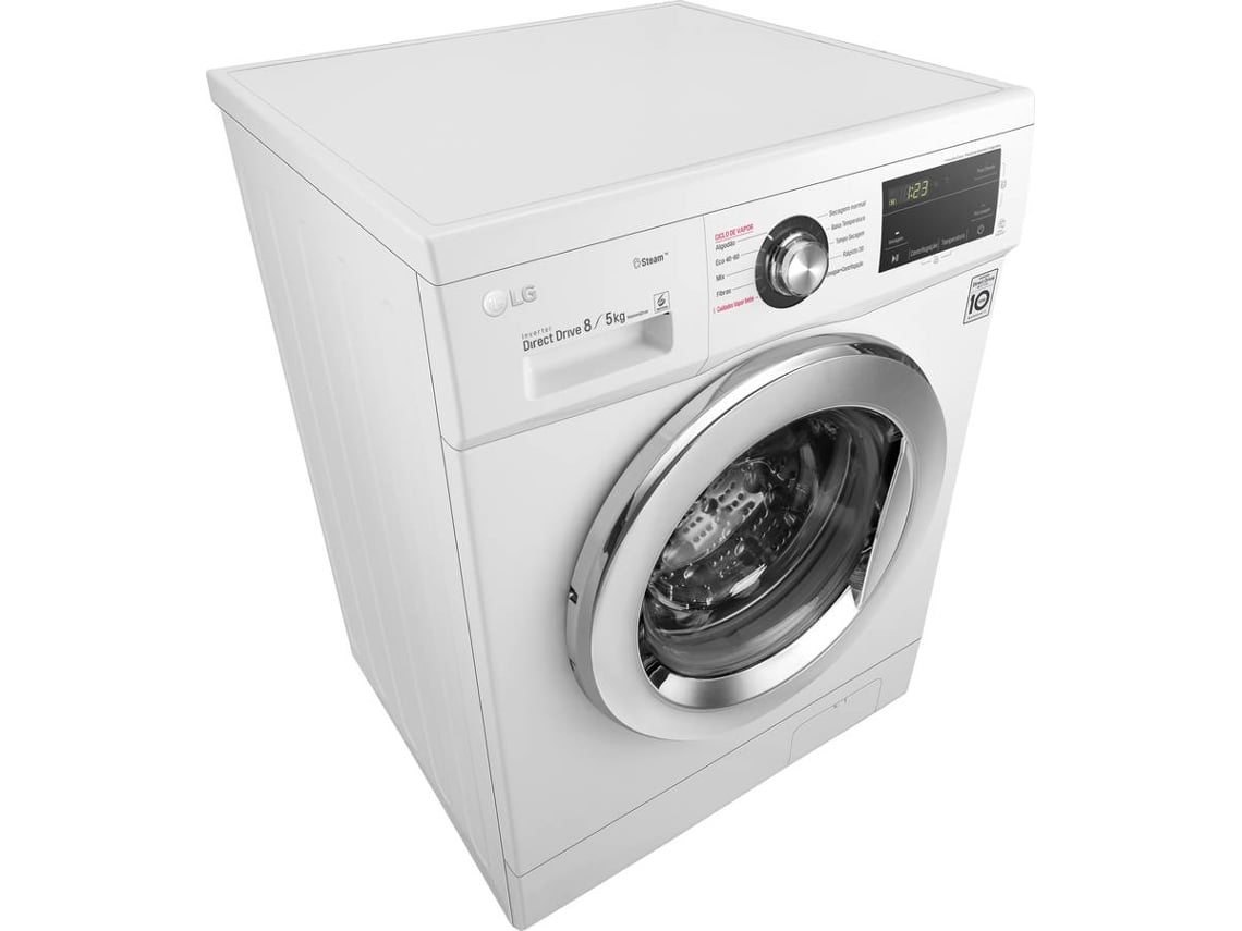 Máquina de Lavar e Secar Roupa LG F4J3TG5WD (5/8 kg - 1400 rpm - Branco ...