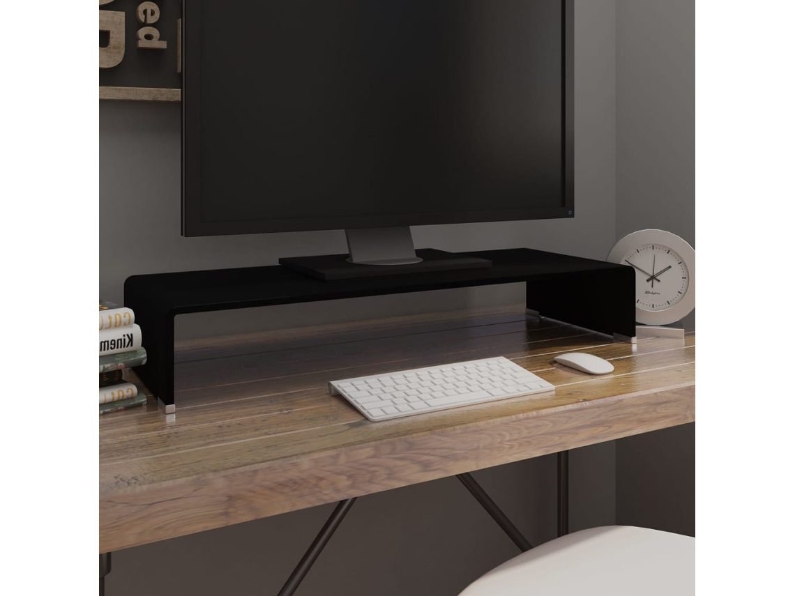 Suporte para Monitores (80 x 30 x 13 - Preto) | Worten.pt
