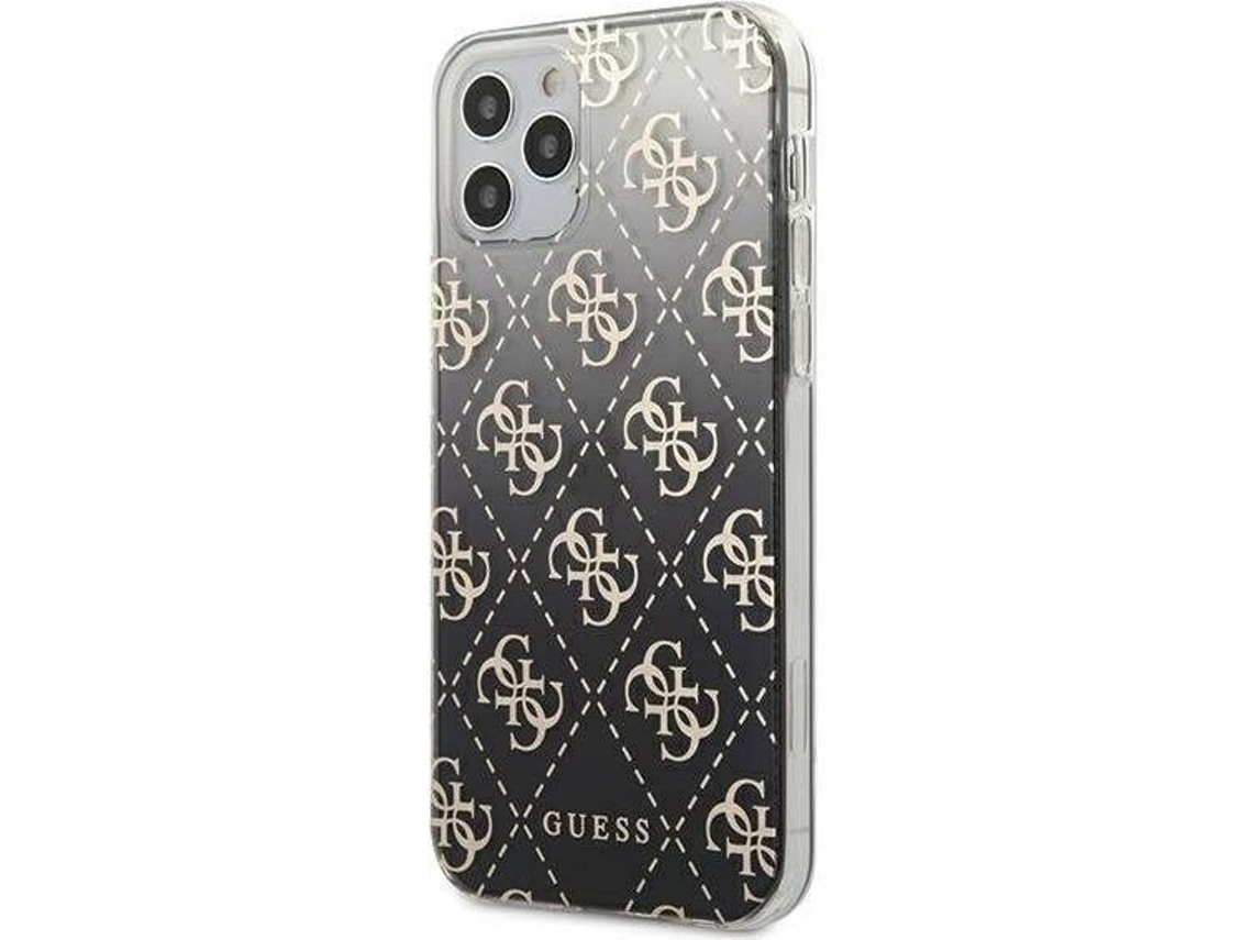 Capa Apple iPhone 12, 12 Pro GUESS Hardcase Preto | Worten.pt