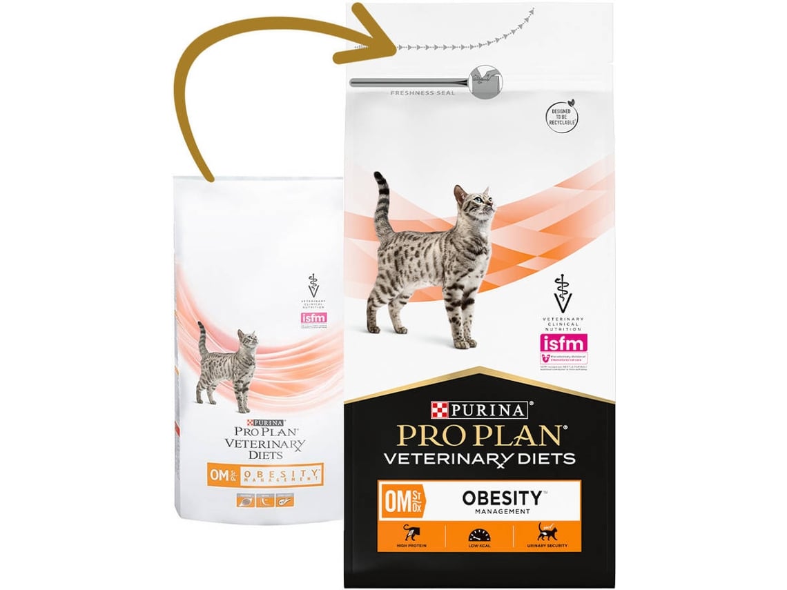 Ração PRO PLAN Vd Om Obesity Management Seca para Gato com Excesso de ...