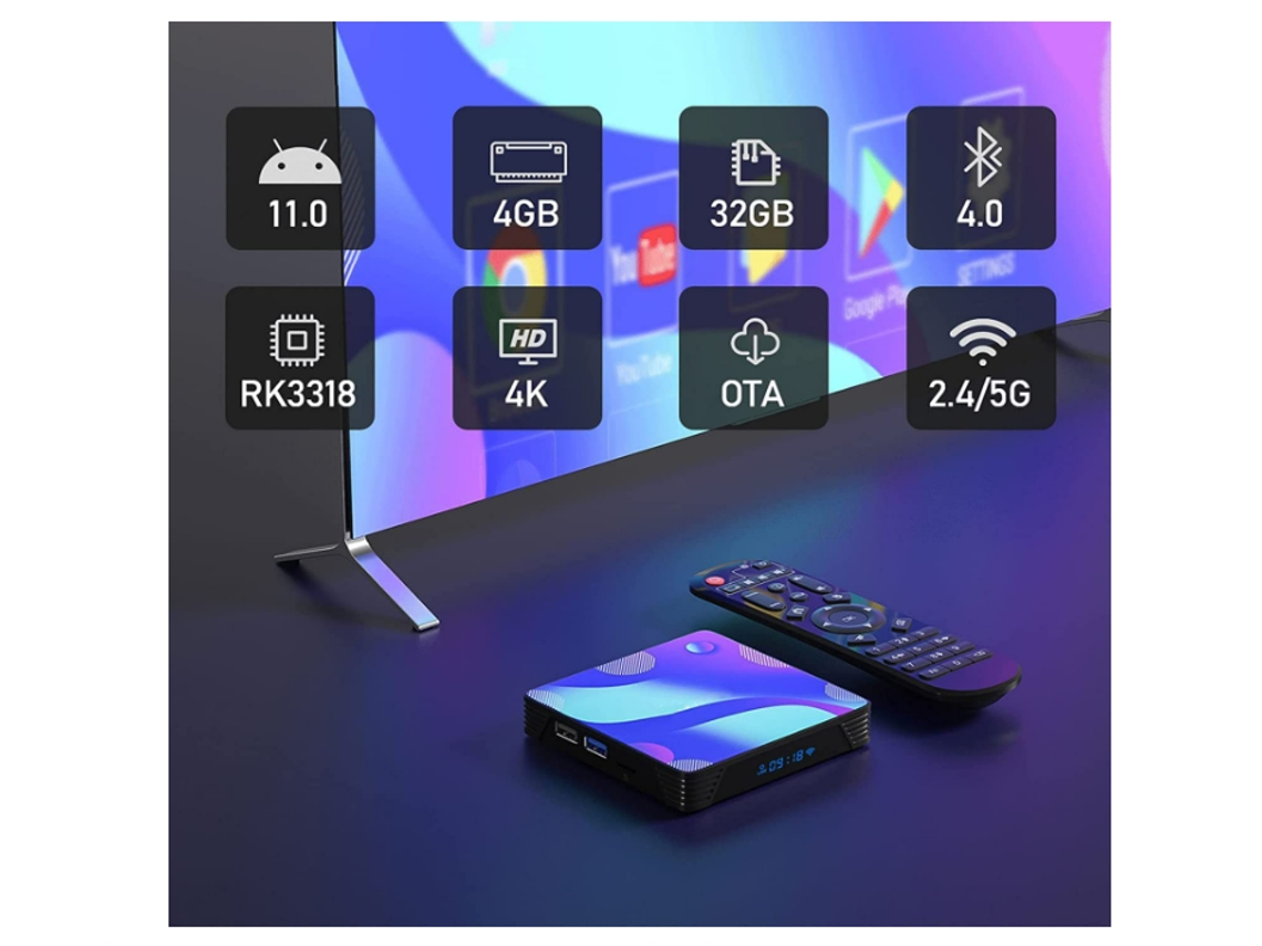 Box Smart TV CHRONUS x88 pro 10 (Android - 4K Ultra HD - 4 GB RAM - Wi ...