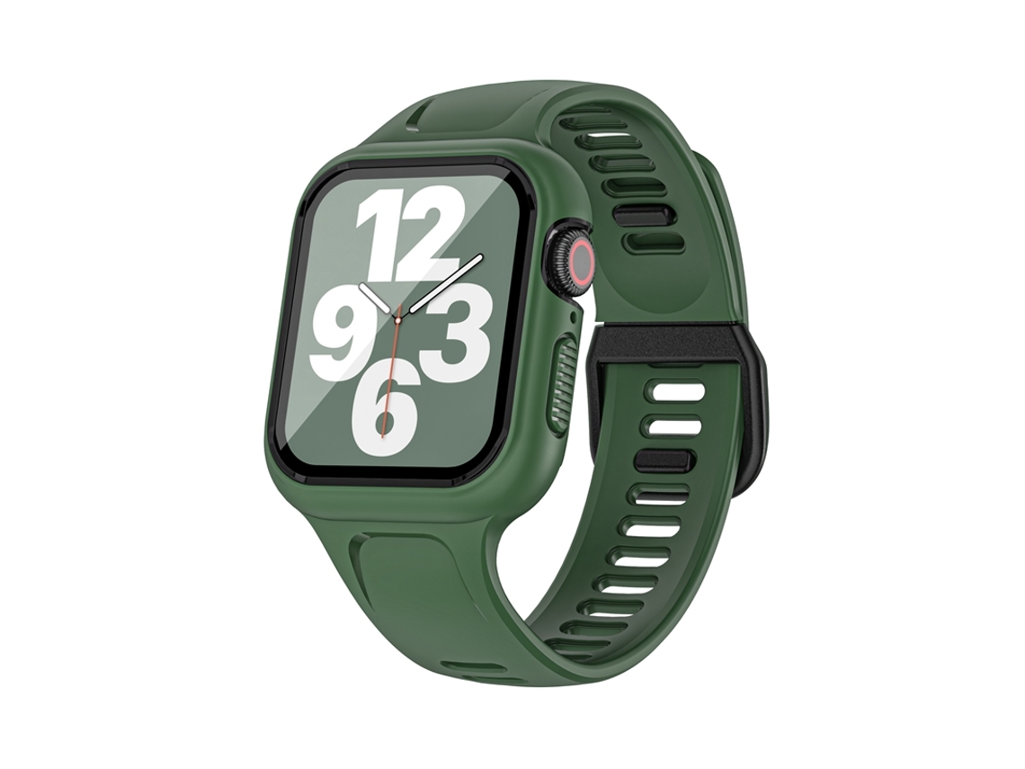 Pulseira de Relógio com Protetor de Tela Verde APPLE Watch 4-6 Gen 41 ...