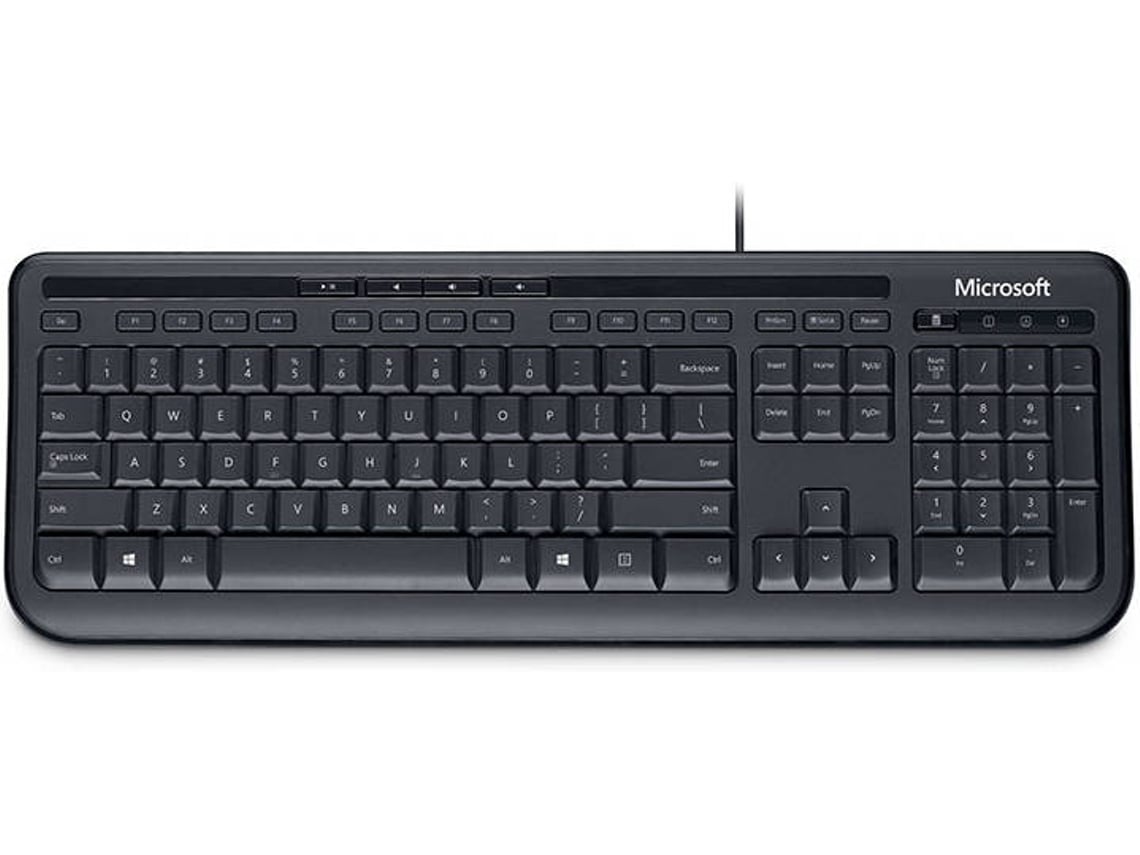 Teclado MICROSOFT Wired Keyboard 600 (Layout US) | Worten.pt