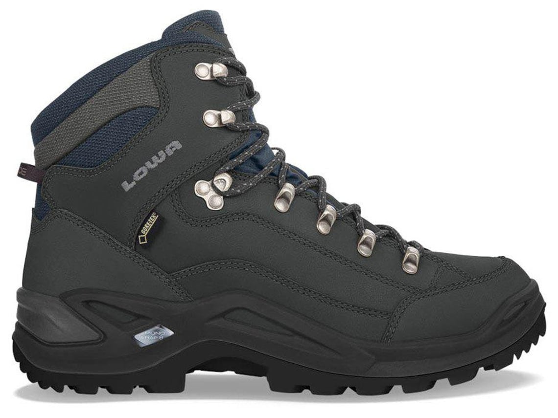Botas para Homem LOWA Renegade Goretex Mid Preto para Montanha (EU 43 1 ...
