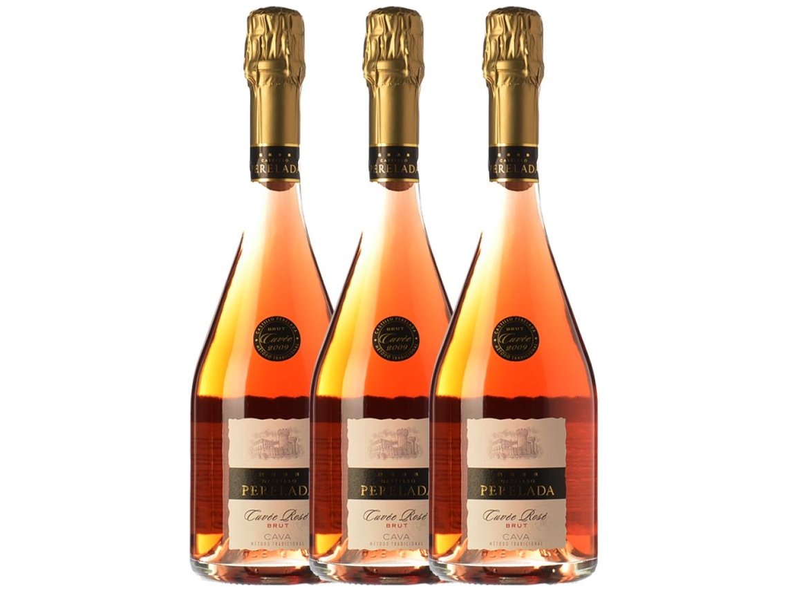 Espumante PERELADA Perelada Cuvée Rosé Trepat Brut Cava (0.75 L - 3 ...