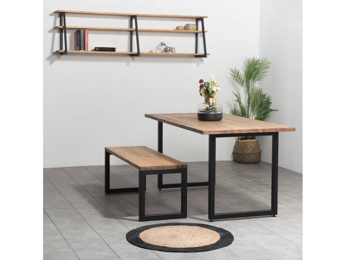 Banco BOX FURNITURE ICSB-4010048 30 NG-EV (Preto - Madeira, Aço ...