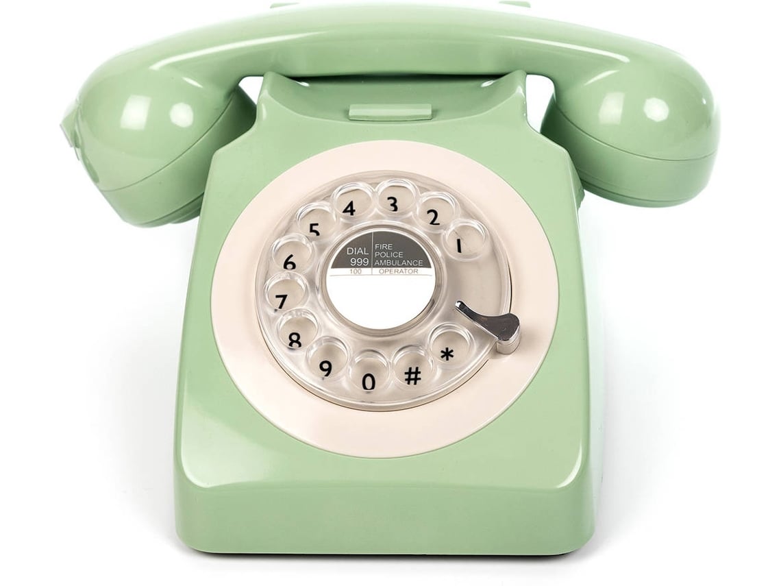 Telefone Fixo GPO 746 Verde Menta | Worten.pt