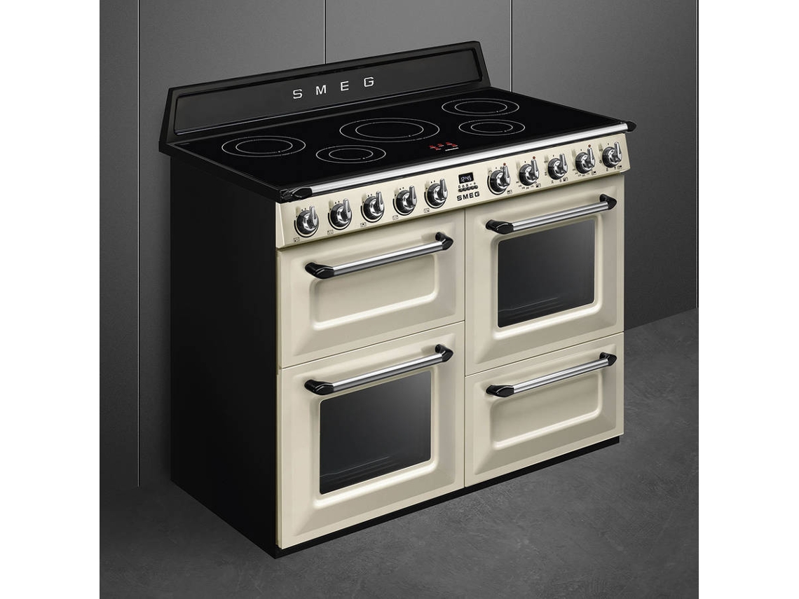 Fogão SMEG Victoria TR4110IP2 (158 L - Elétrico de Indução - Creme ...