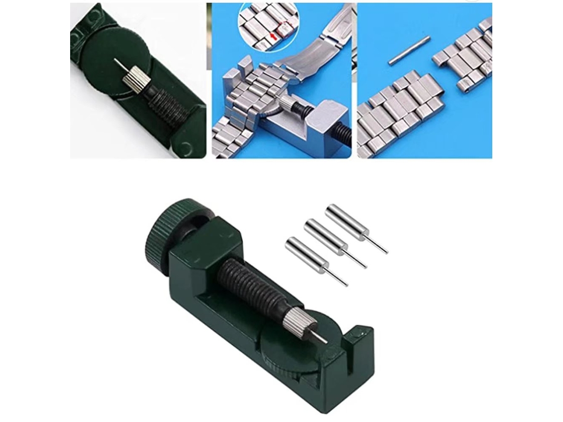 Watch Strap Link Pin Remover Watchmaking Watch Strap Tool With 3 Extra ...