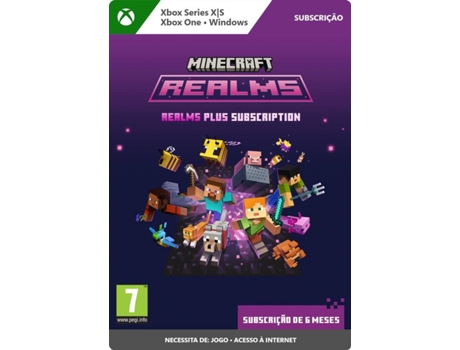 Subscrição MINECRAFT Realms Plus - 6 Meses (Formato Digital) | Worten.pt