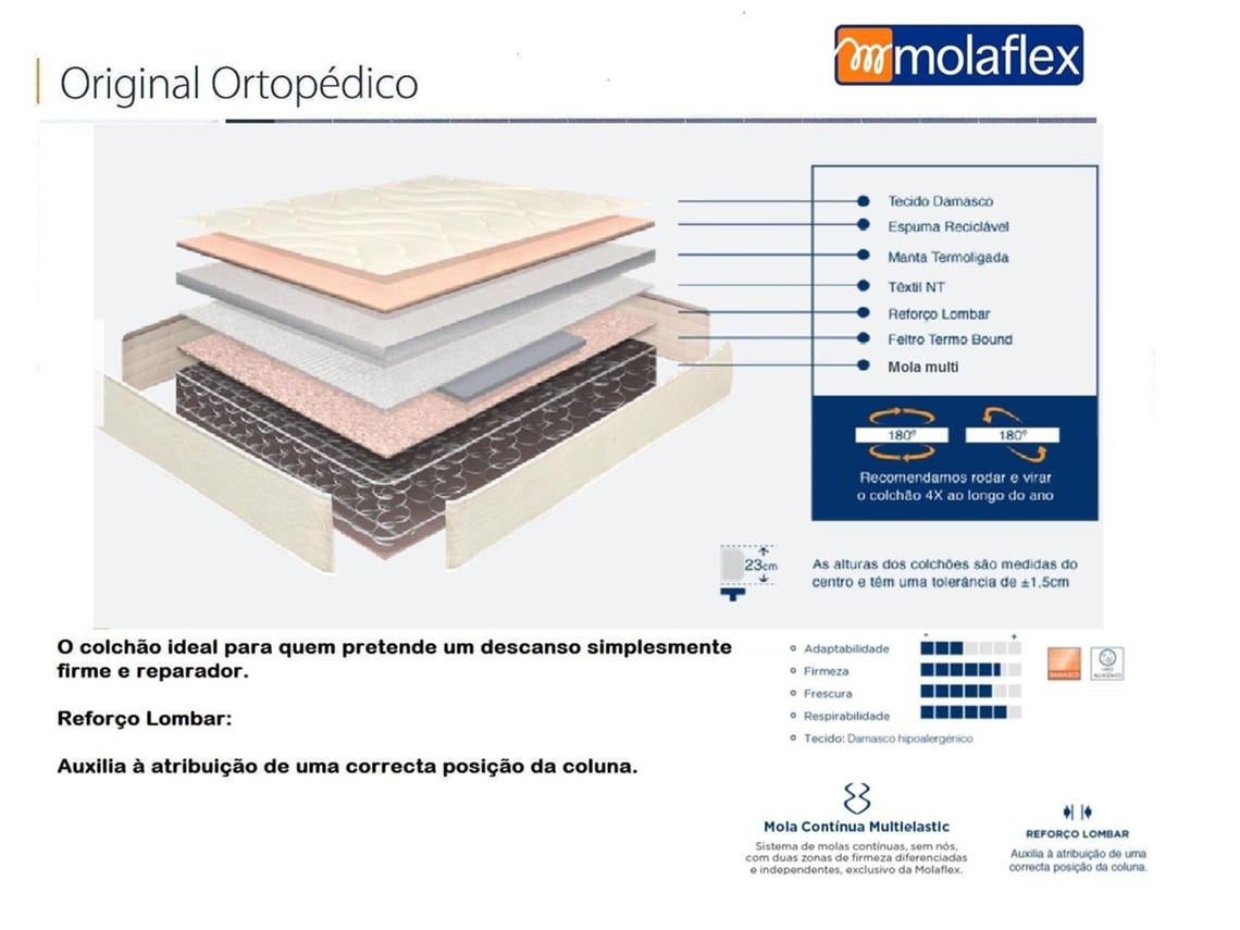 Molaflex Colchão Original Ortopédico Mola Multi | Worten.pt