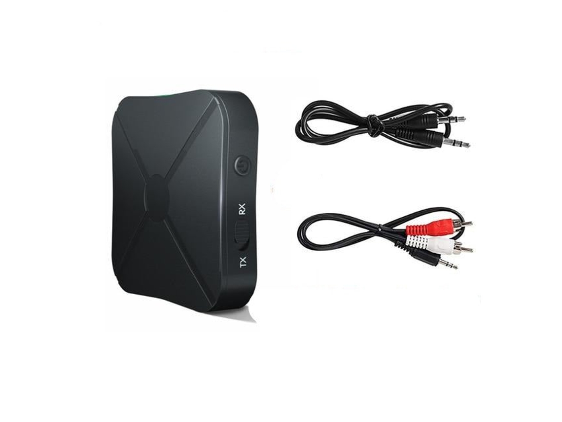 Transmissor Receptor de Áudio Bluetooth 5.0 SLOWMOOSE (Preto / Vermelho ...
