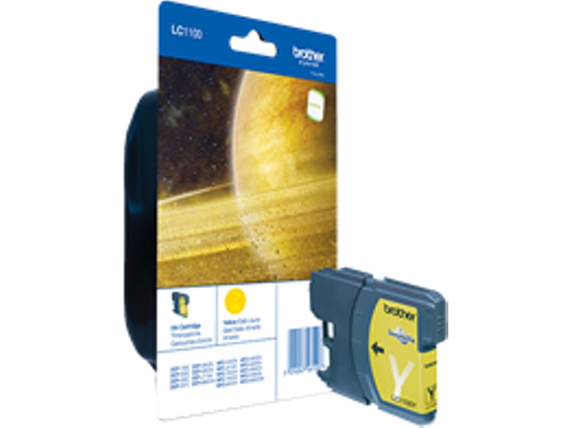 Tinteiro BROTHER LC1100 Amarelo (LC1100YBP) | Worten.pt