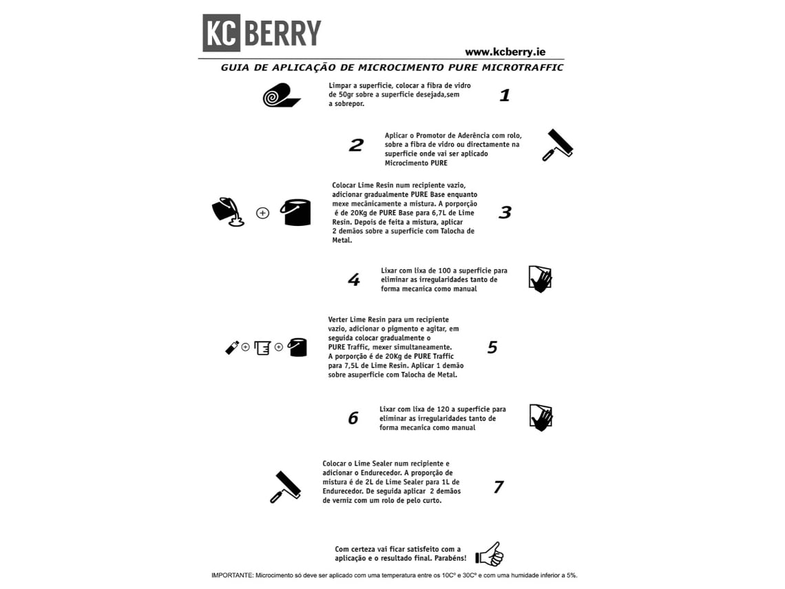 Microcimento Kit 10m2 KC BERRY | Worten.pt