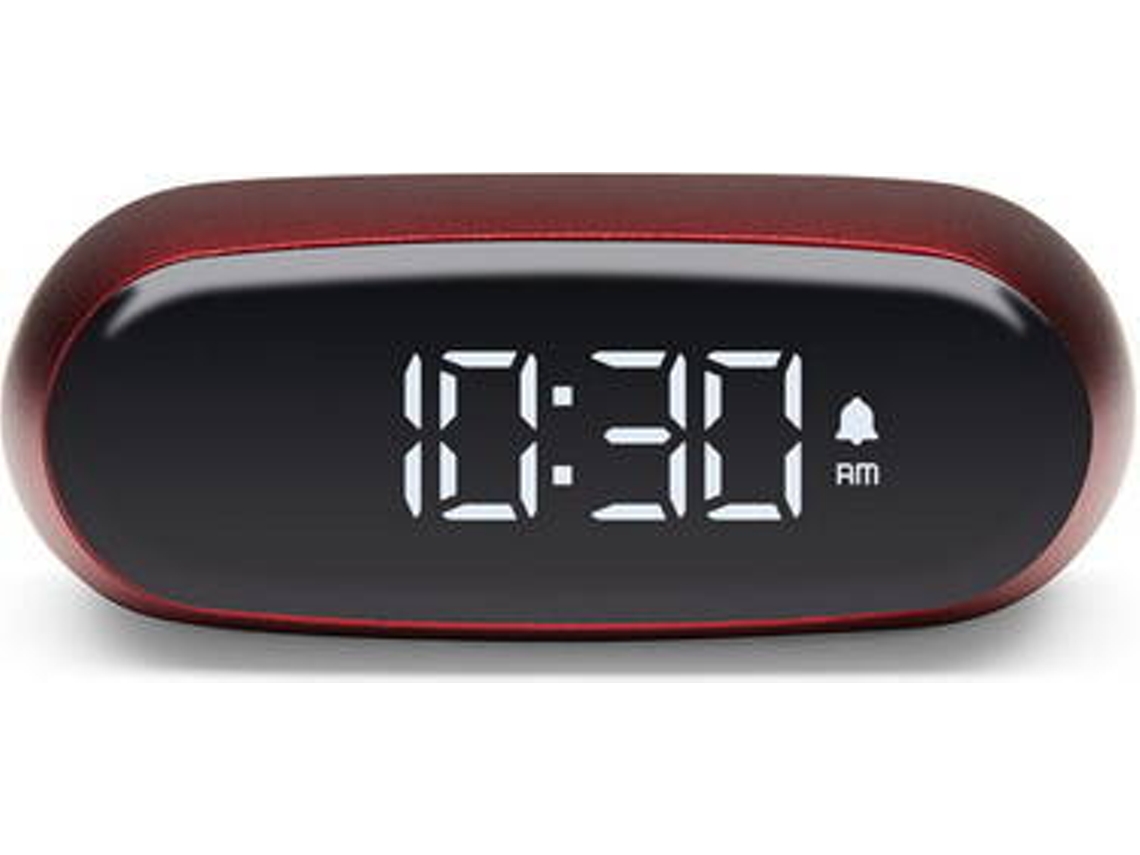 Relógio Despertador LEXON Minut (Digital - Vermelho escuro) | Worten.pt