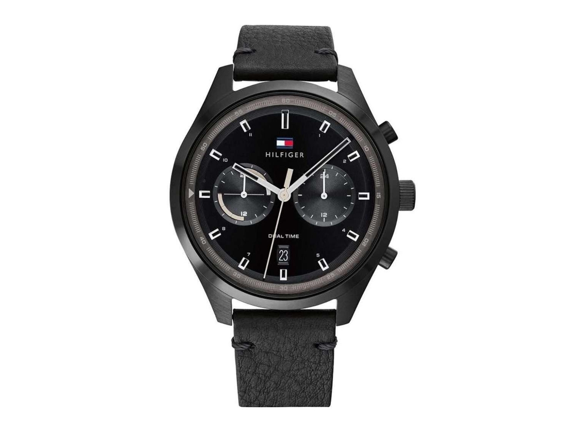 Relógio TOMMY HILFIGER Homem (Pele - Preto) | Worten.pt