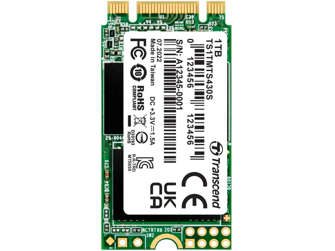 Disco Rígido Nvme 1To M.2 2242 Sata 3 Ssd Transcend B+M Key Tlc | Worten.pt