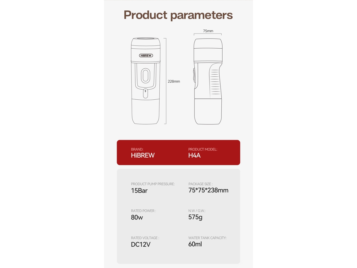 Máquina de Café Automática HIBREW H4a | Worten.pt