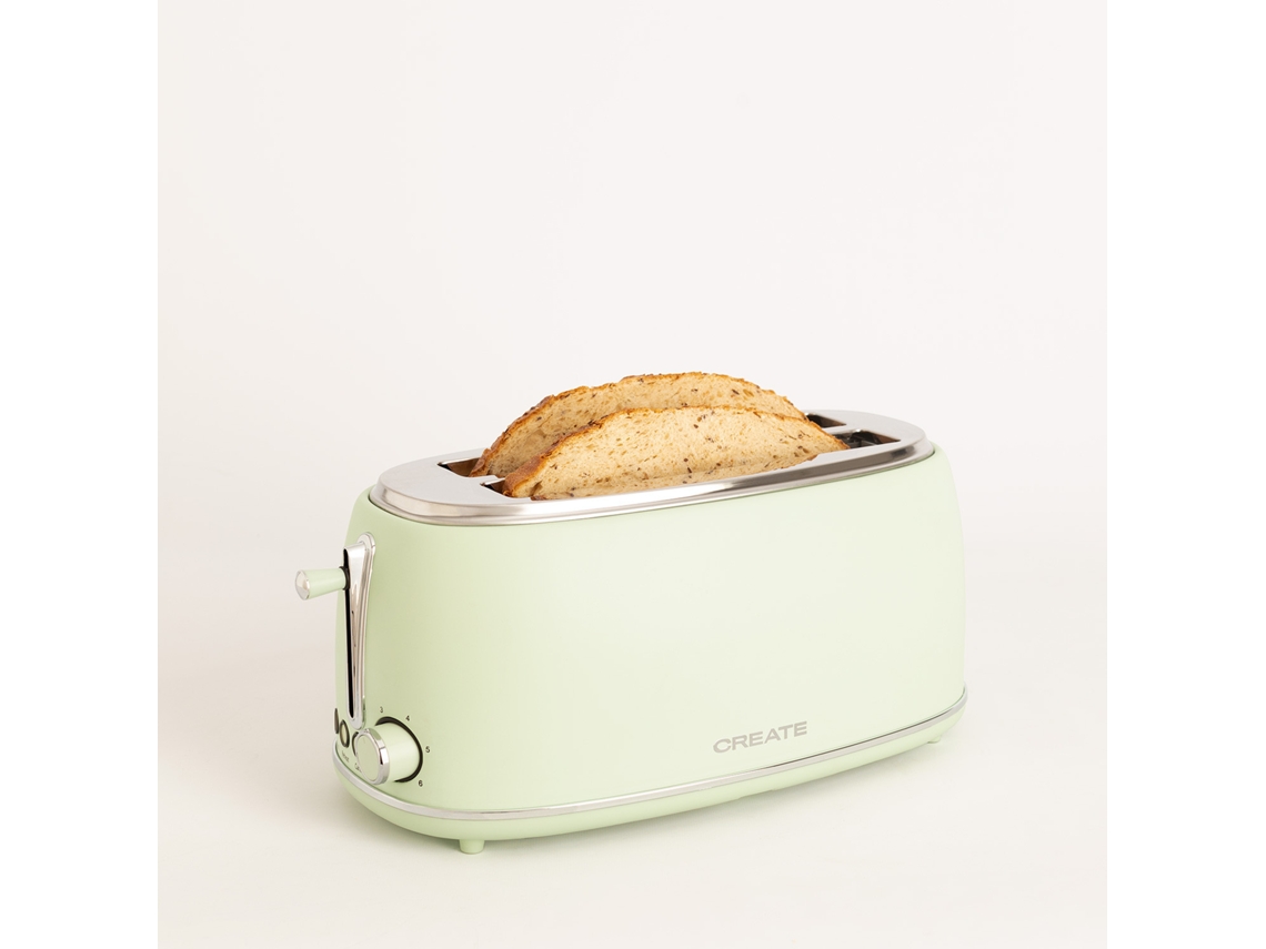 Torradeira CREATE Toast Retro Stylance Xl Verde pastel | Worten.pt