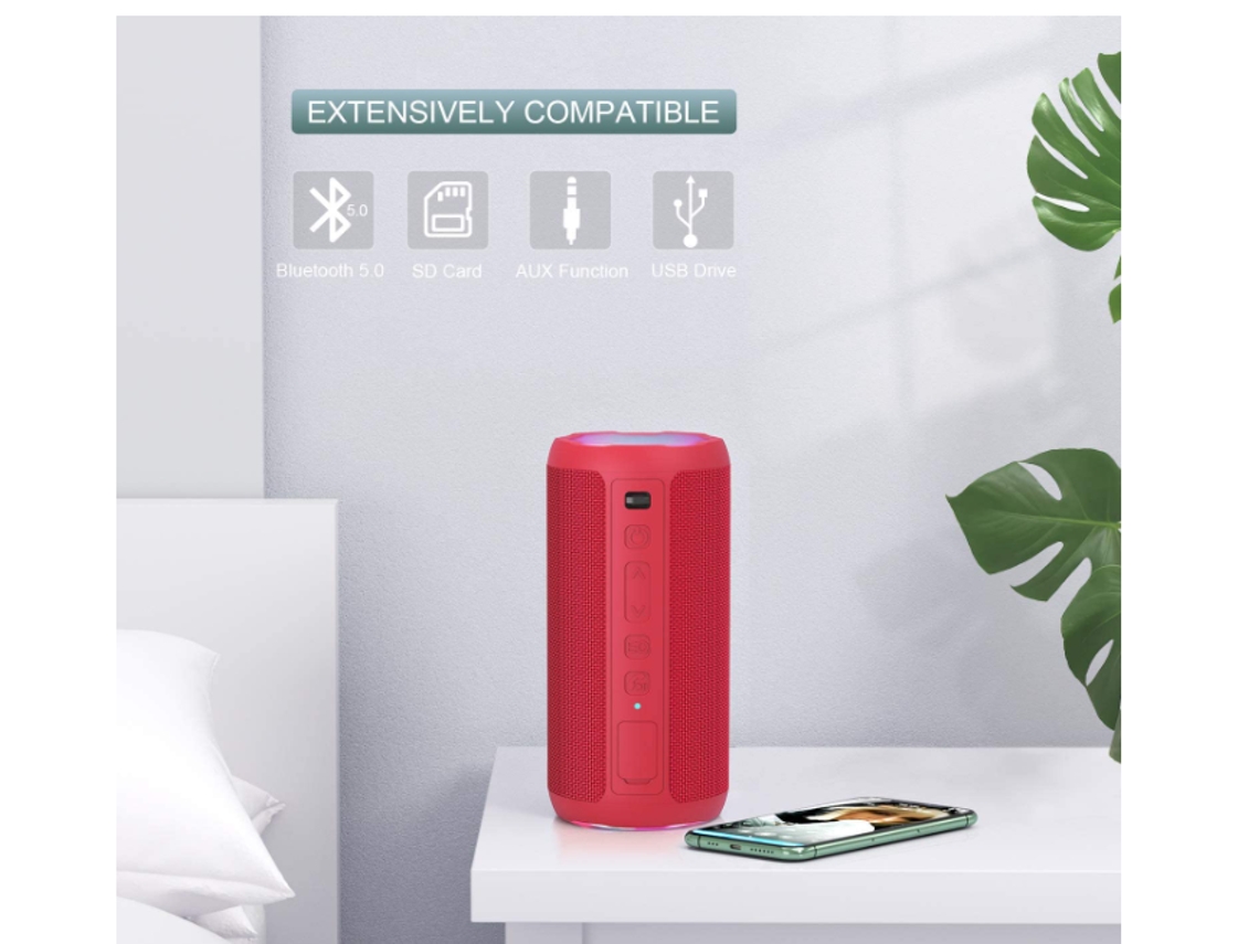 Colunas Bluetooth CHRONUS com Luz Led Volume Mais Alto e Graves ...