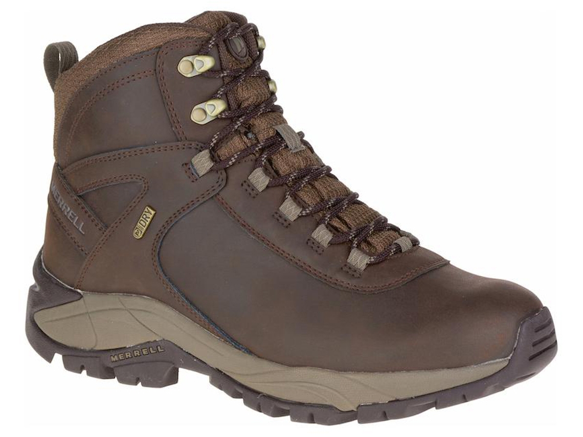 Botas MERRELL Vego Mid Leather Waterproof - Homem (44,5 - Castanho ...