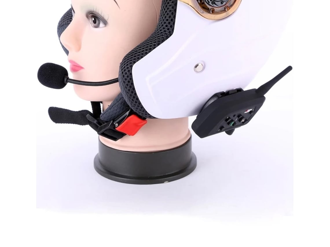 Intercomunicador Duplo Bluetooth para Capacete de Mota Até 600 Metros ...