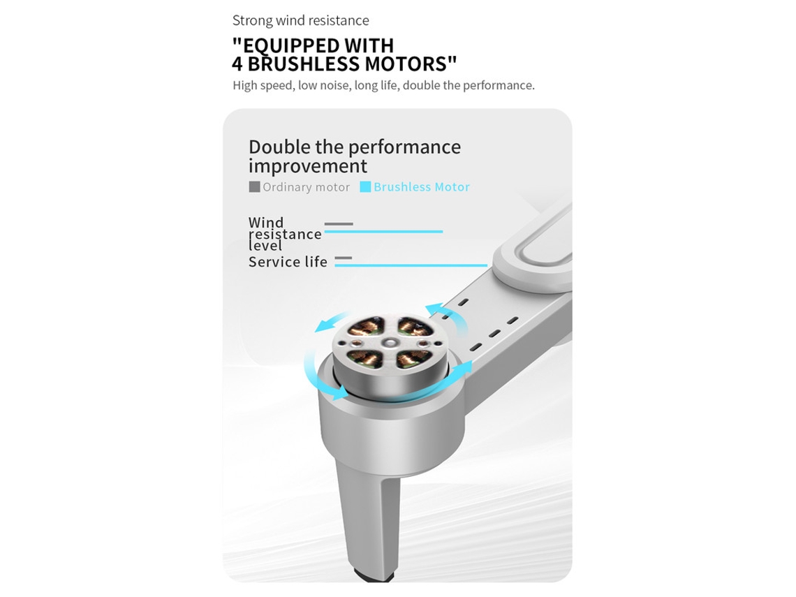 Drone L900 Pro Se 4K Duração Da Bateria : 25 Min Preto | Worten.pt