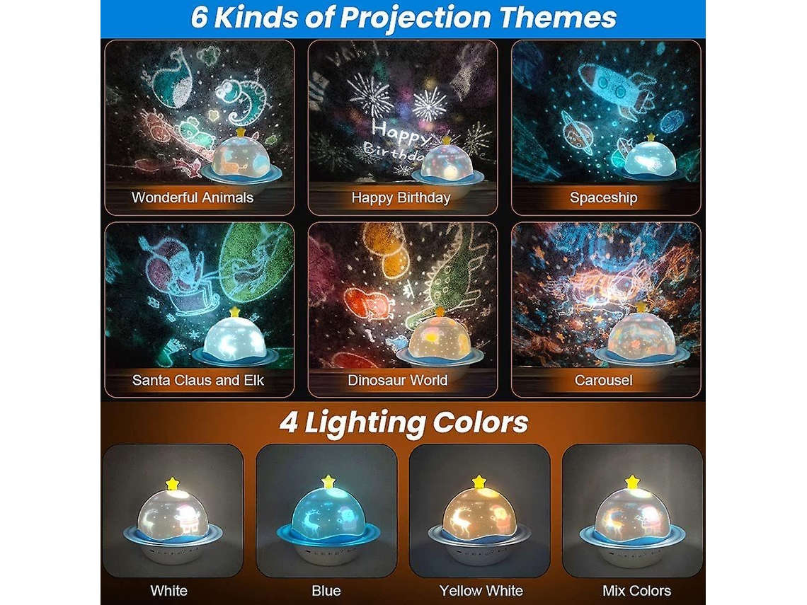 LED Starry Sky Projector Children With Music (Castle in the Sky), 6 ...