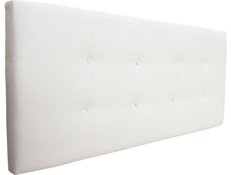 Cabeceira de Cama DHOME Acolchoado (Branco - Tecido e Polipele - 160 x ...