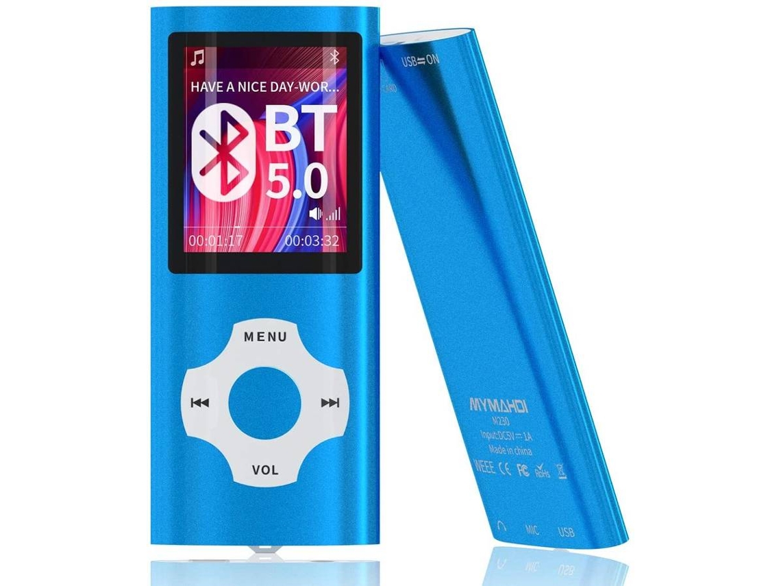 Leitor MP3 MYMAHDI MYMAHDI S1 (32 GB - Autonomia: 12h - Azul) | Worten.pt