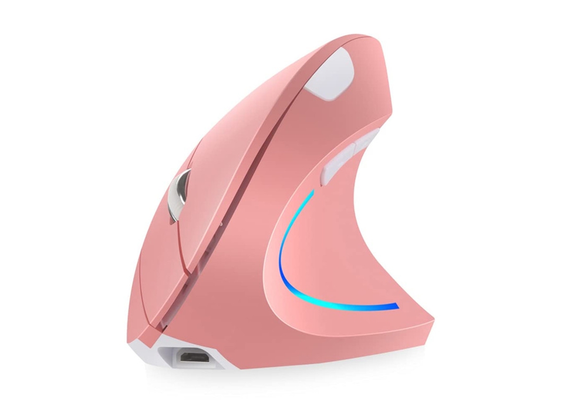 Rato Vertical ENKERS 2.4GHz (Wireless - 1600 dpi - Rosa) | Worten.pt