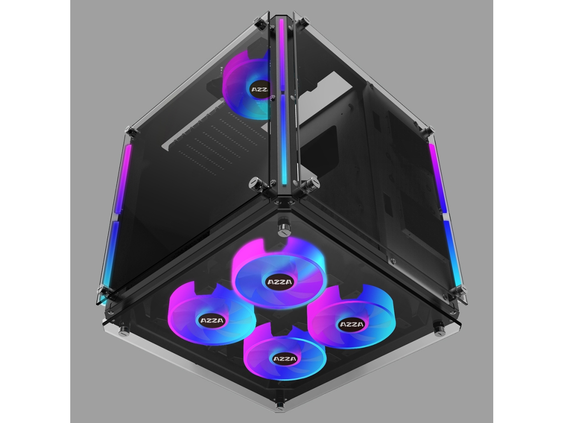Caixa PC AZZA Azza Cube 802 Black | Worten.pt