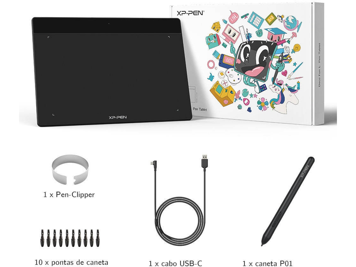 Mesa Digitalizadora XP-PEN Deco Fun L Azul (10 x 6.27 '') | Worten.pt