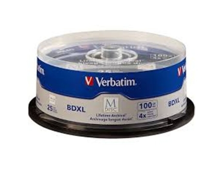 Disco Blu-Ray virgem VERBATIM BDXL 100GB 4X | Worten.pt