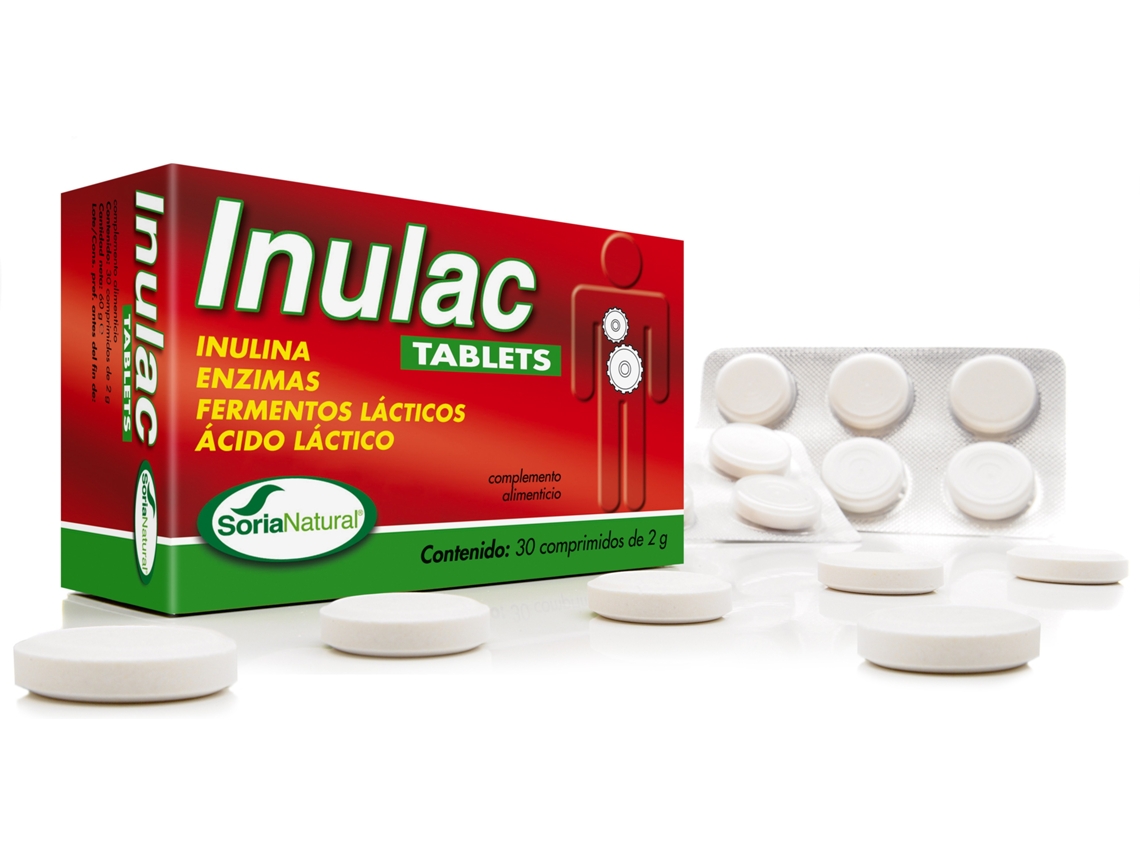 Suplemento Alimentar SORIA NATURAL Inulac 30 (30 Comprimidos) | Worten.pt