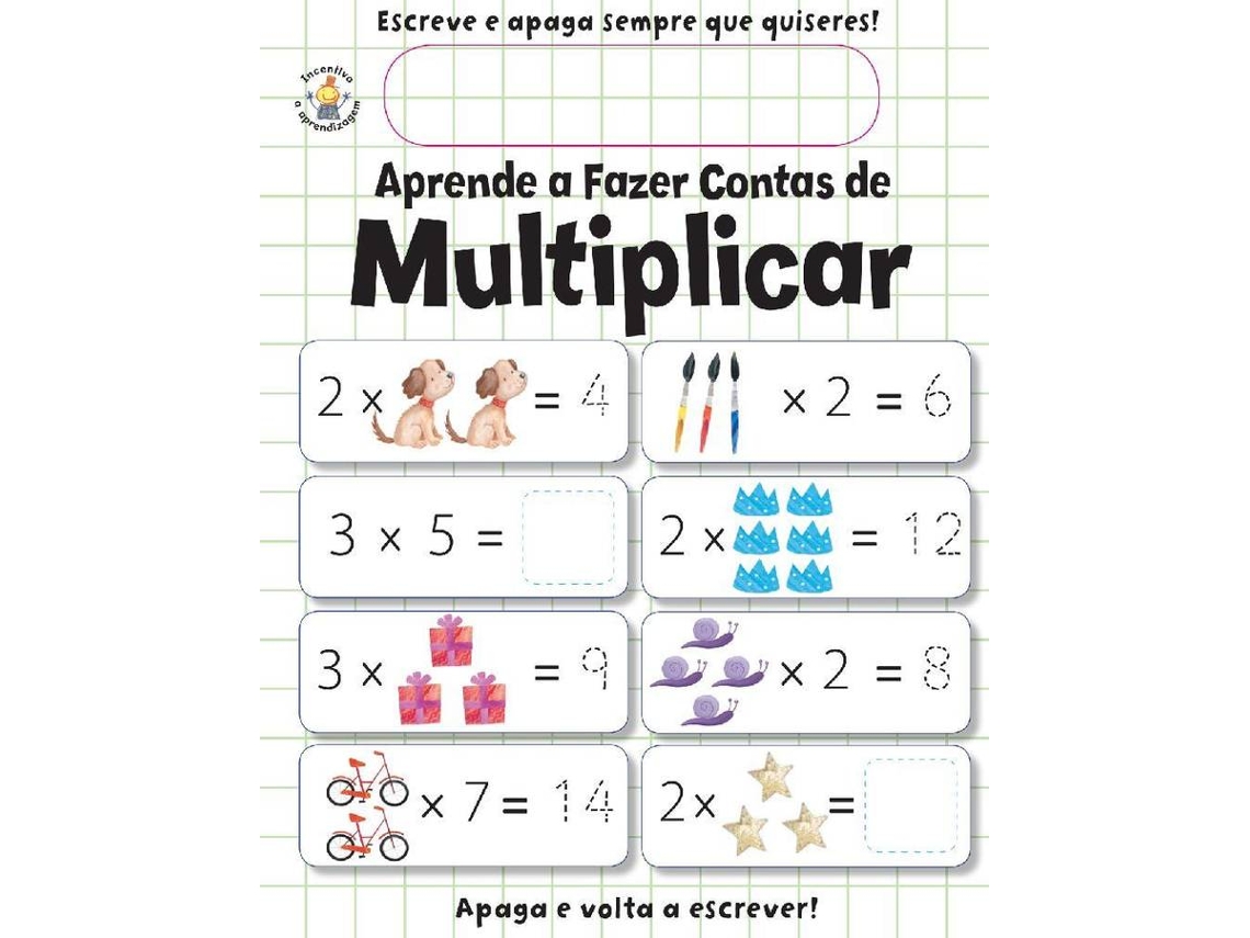 Livro Aprende a Fazer Contas de Multiplicar | Worten.pt