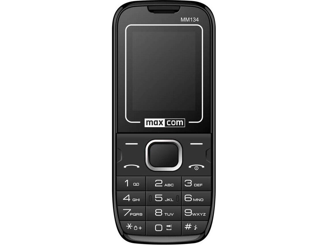 Telemóvel MAXCOM MM134 (1.77'' - 2G - Preto) | Worten.pt