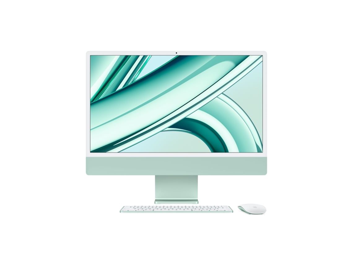 iMac APPLE Verde (24'' - Apple M3 10-core - RAM: 8GB - 256 GB SSD - GPU ...