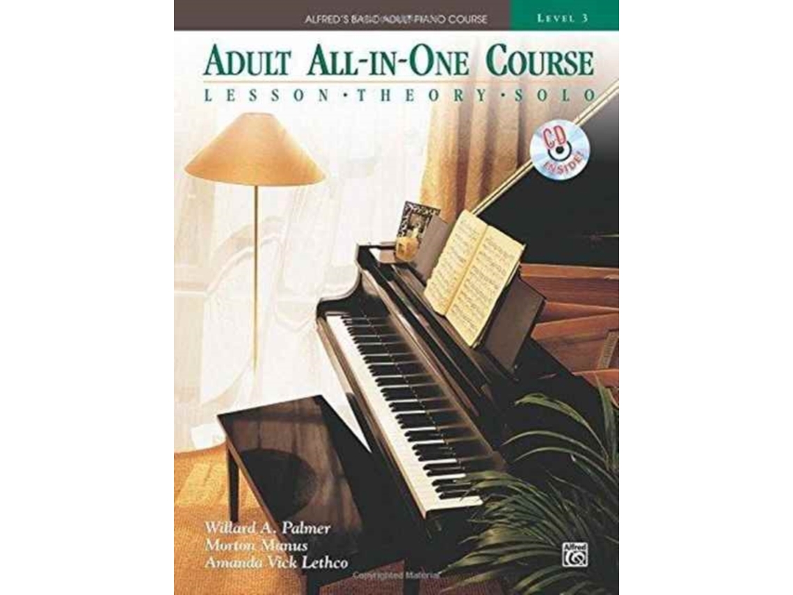 Livro alfred's basic adult all in one course 3 de willard a palmer ...