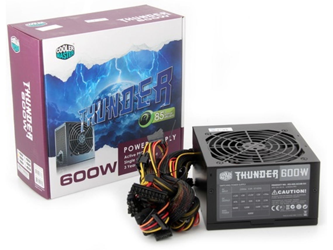 Fonte de Alimentação COOLER MASTER 600W Thunder E600 | Worten.pt
