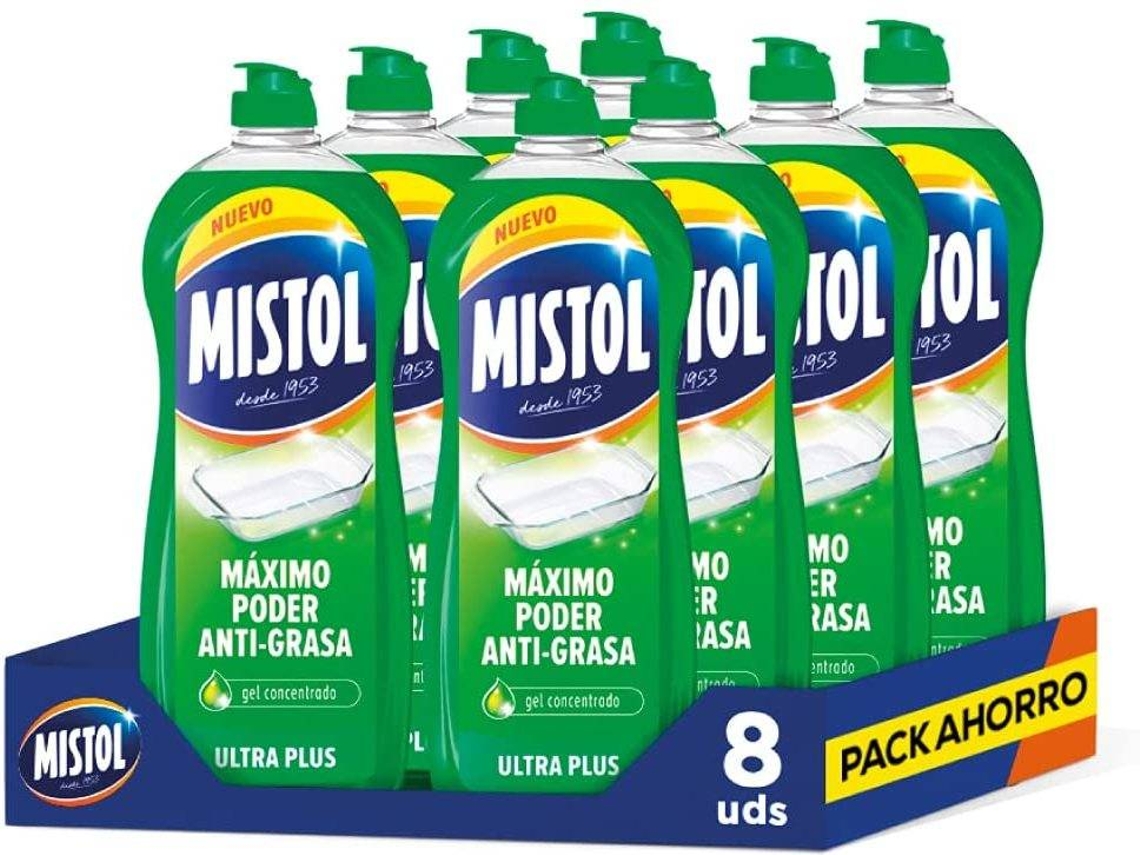 Detergente Loiça MISTOL Ultra Plus 8 Unidades (650 ml) | Worten.pt