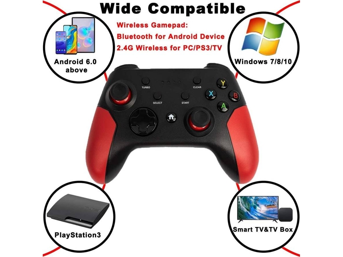 Comando Multiplataforma Ydcy Sjsb-L-8 Preto (Wireless) | Worten.pt