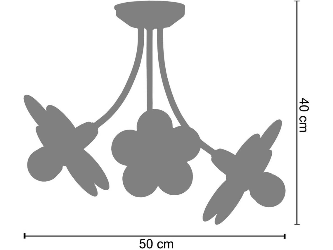 Candeeiro de Teto TOSEL Pivoine | Worten.pt