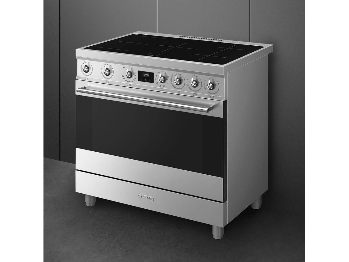 Fogão SMEG C9IMX9-1 (114 L - Eléctrico de Indução - Inox) | Worten.pt