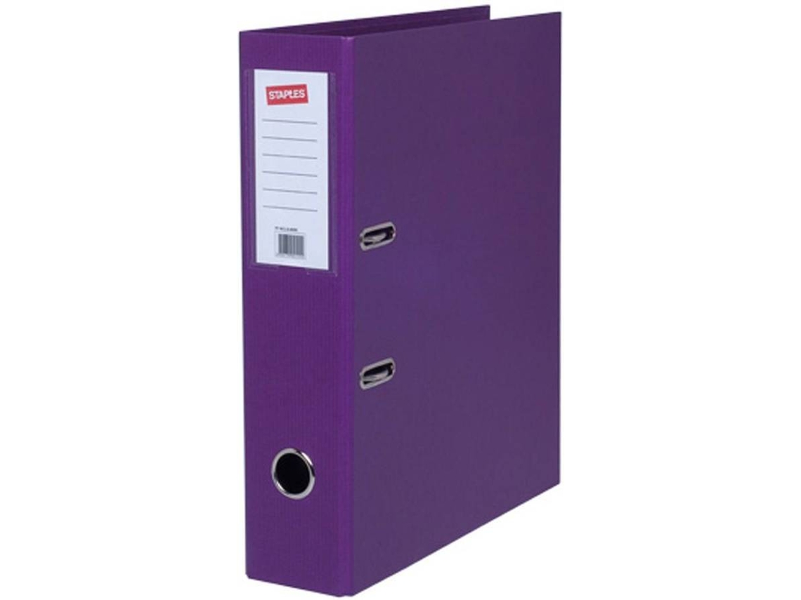 Dossier STAPLES Largura da Lombada 70 mm A4 (Roxo - Cartão) | Worten.pt