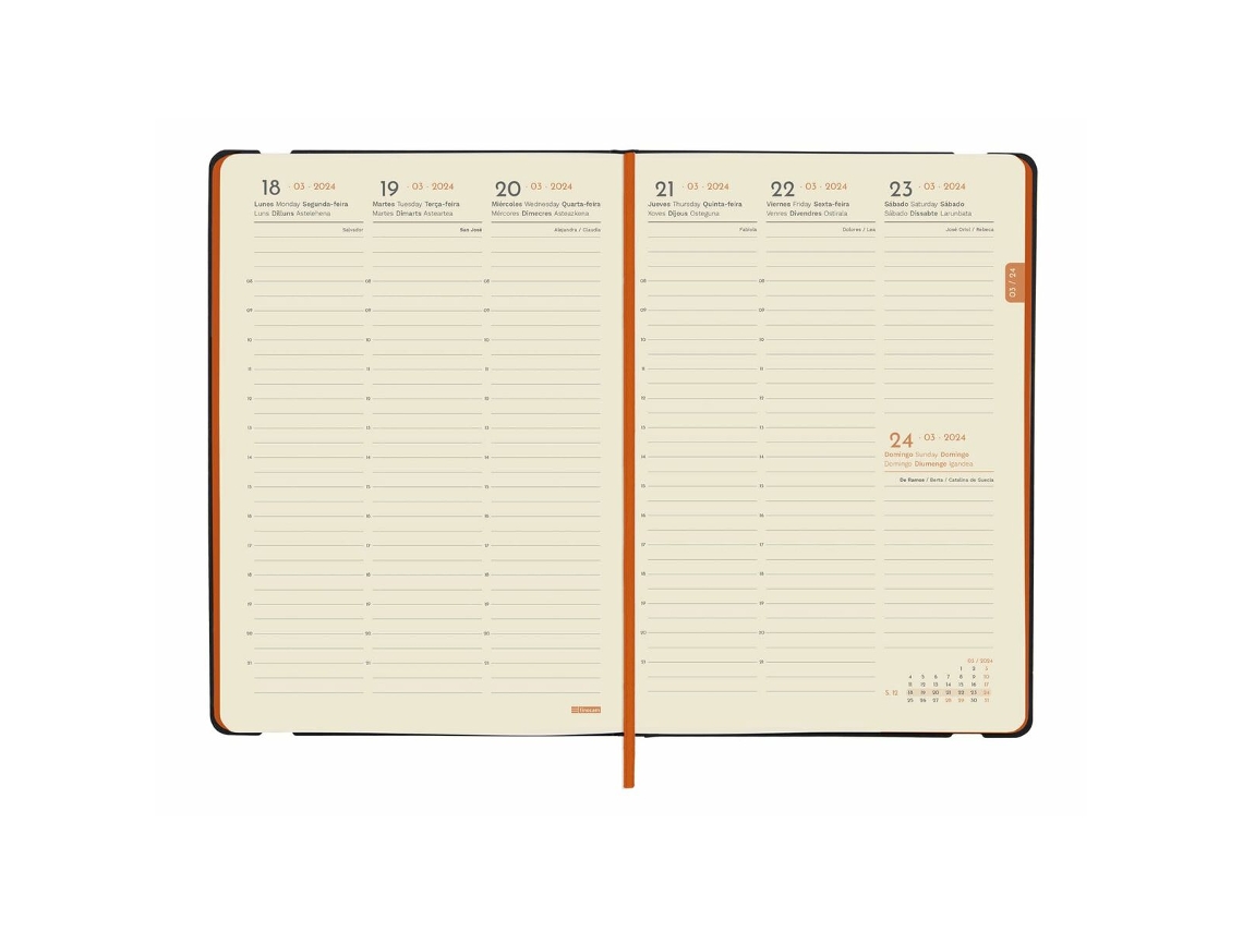 Agenda FINOCAM Flexi 2024 Azul A5 14,8x21 cm | Worten.pt