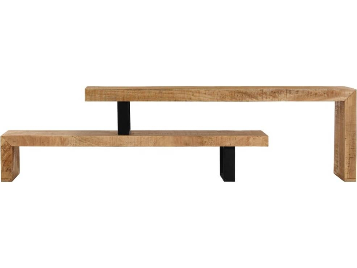 vidaXL Suporte de TV em madeira de mangueira maciça | Worten.pt